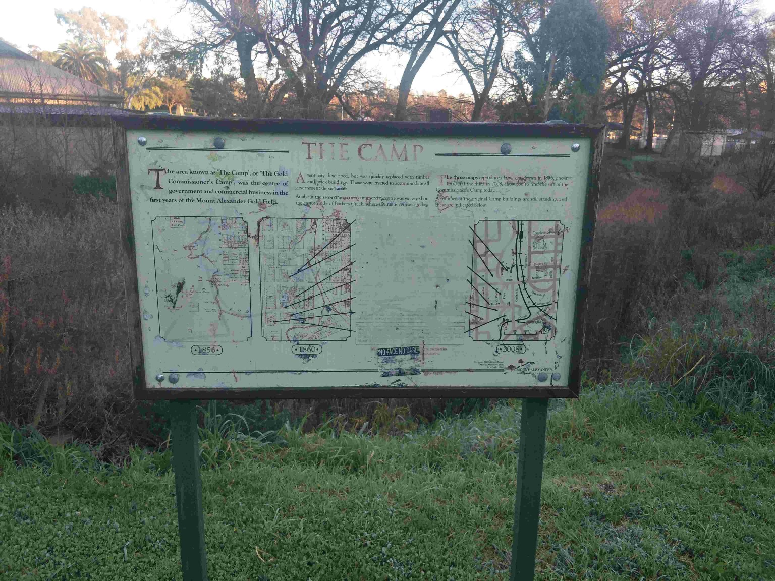 Camp Reserve – What’s in a Sign? – Gold Camp Castlemaine