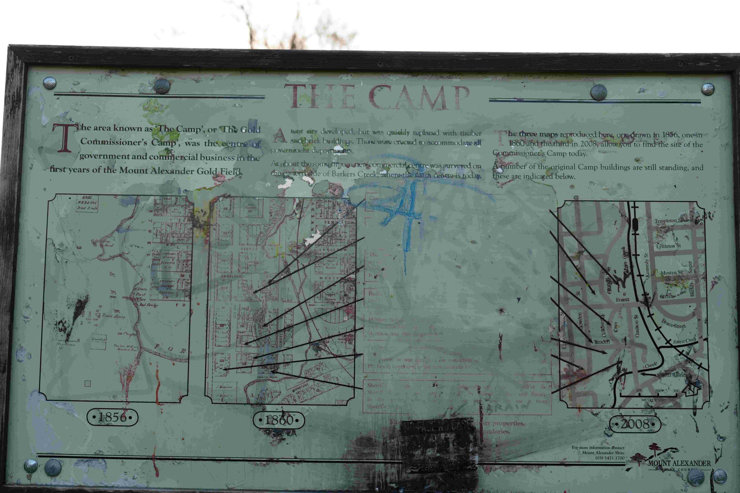 Camp Reserve – What’s in a Sign? – Gold Camp Castlemaine